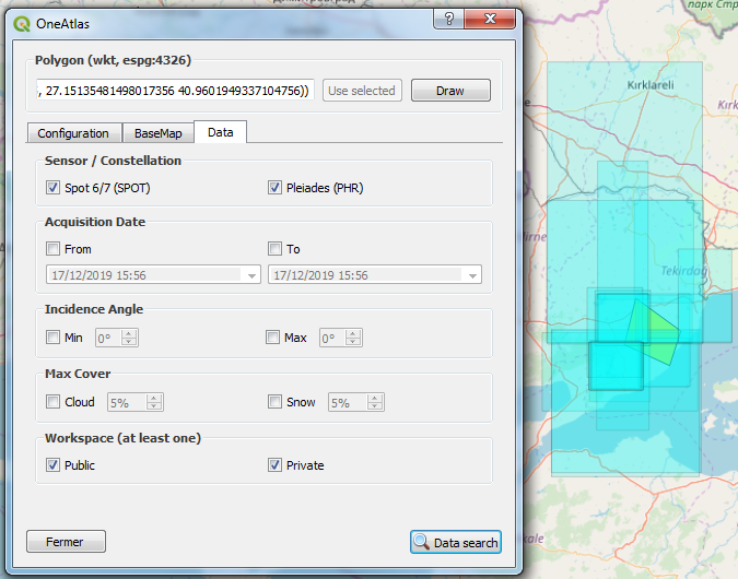 OneAtlas Basemap - GIS Tools